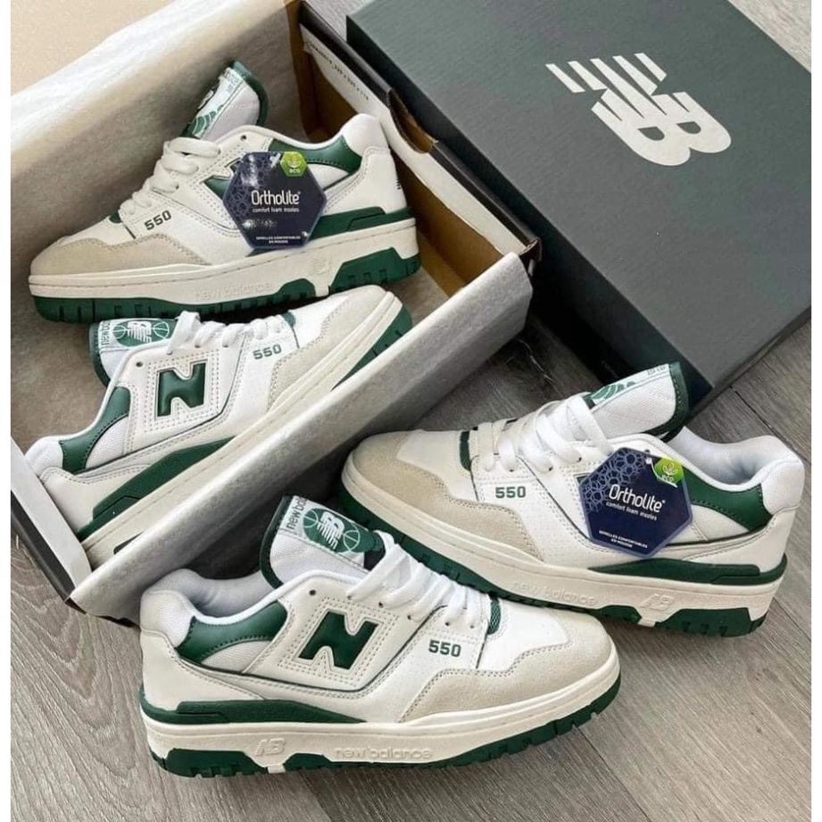 New Balance nb 550 'White Green', Navi Blue, Black, nb 550 รองเท้า ...