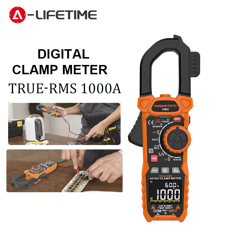 Porometisto AC/DC Digital Smart Clamp Meter True-RMS 1000A 6000 นับมัล ...