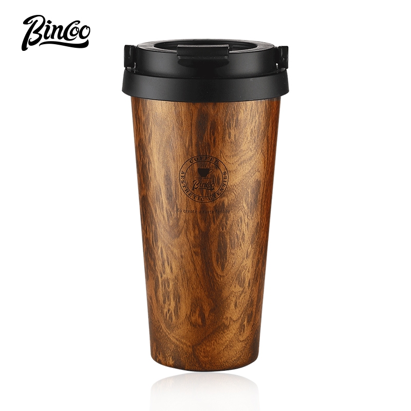 Bincoo แก้วกาแฟเซรามิค เก็บความร้อน แบบพกพา ขนาดใหญ่ 500 มล. | Shopee Thailand