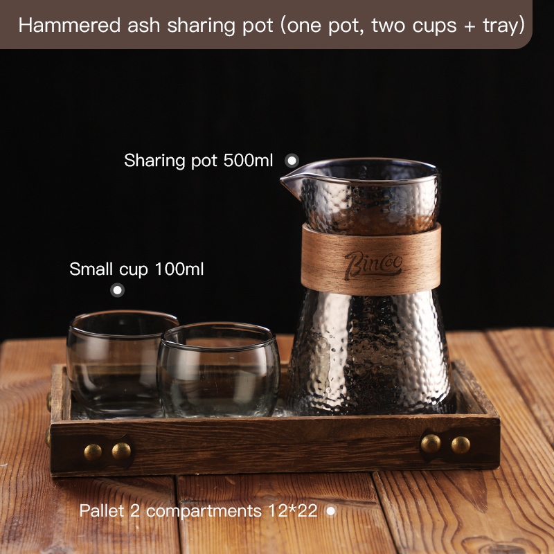 Bincoo ชุดหม้อกาแฟ ไม้ผสมค้อน ขนาด 500 มล. สําหรับครัวเรือน และสํานักงาน | Shopee Thailand