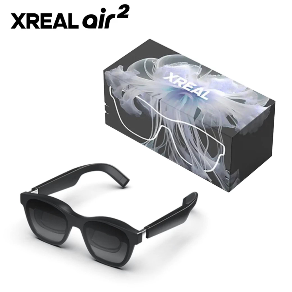 Xreal Air 2 NREAL Smart AR แว่นตาไฟฟ้า 120Hz ซิลิโคน หน้าจอ OLED DP เชื่อมต่อโดยตรง ไม่ใช้ VR ...