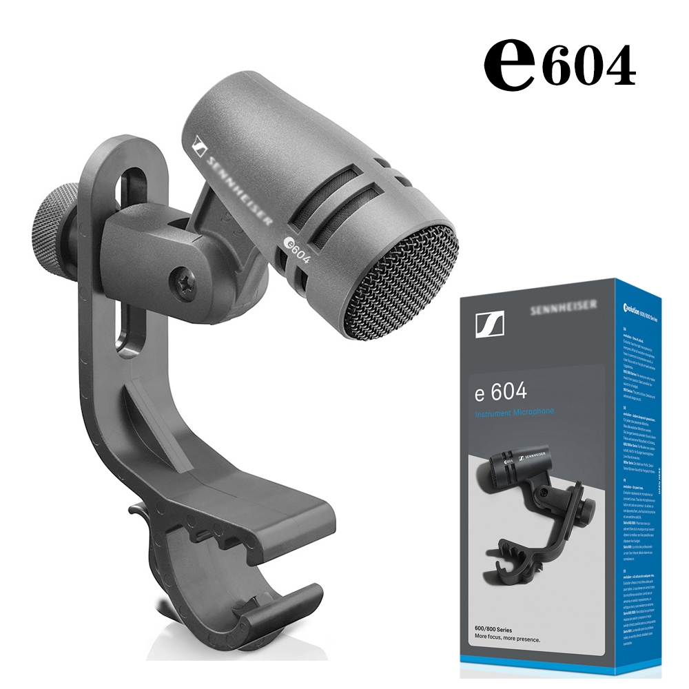 Sennheiser E604 tom snare ไมโครโฟน เครื่องดนตรี พร้อมคลิปหนีบแขน ...