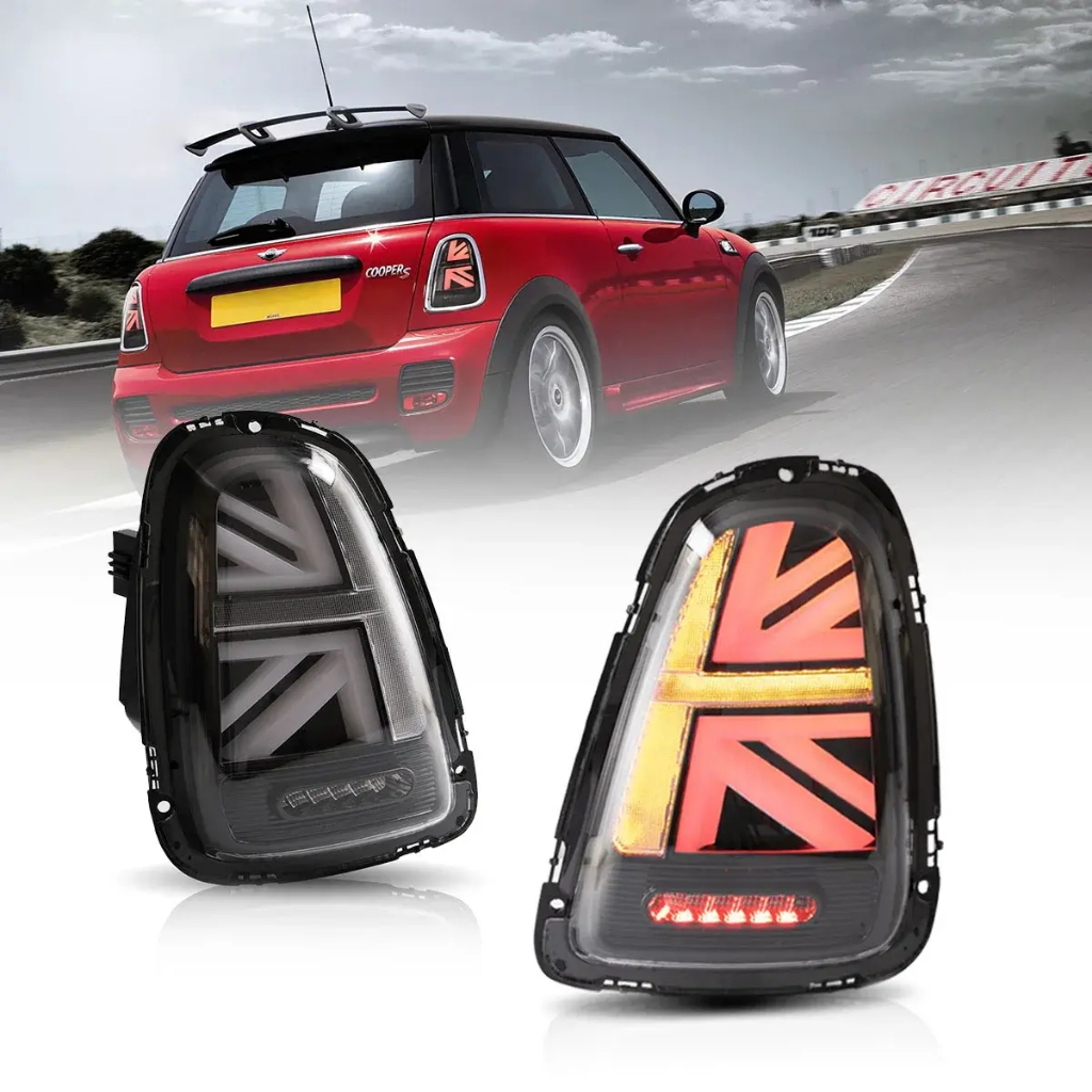 ไฟท้ายรถยนต์ LED สีเหลืองอําพัน 2007-2013 Mini R Series 2th Gen(R56 R57 ...