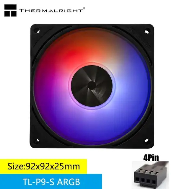 Thermalright TL-P9 พัดลมระบายความร้อน CPU ARGB S-FDB เสียงเบา 92 มม. 2200RPM PWM | Shopee Thailand