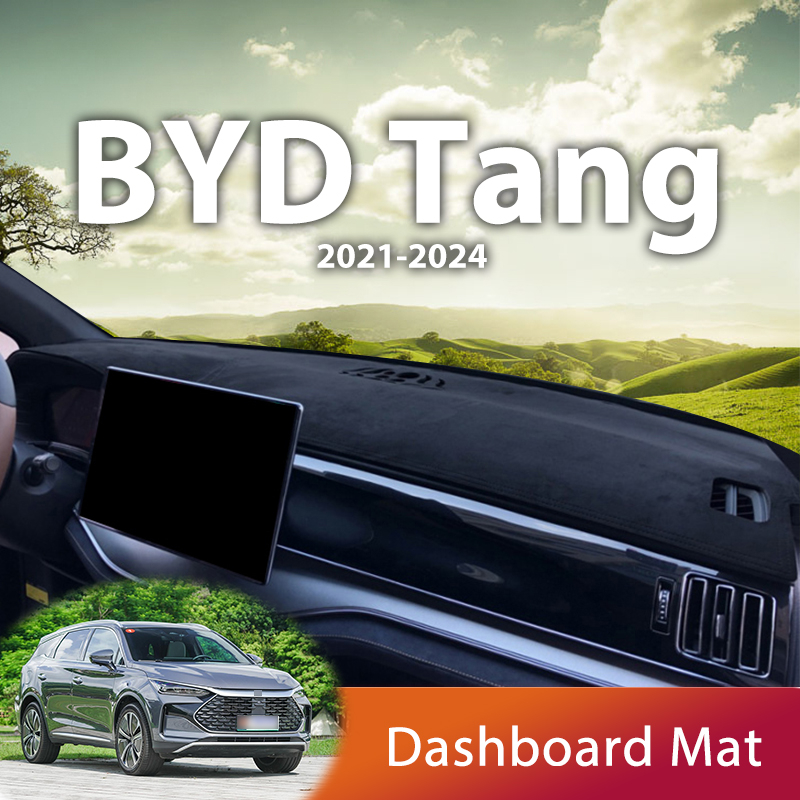 สําหรับ BYD Tang DM EV 2021-2024 Anti-Slip รถ Dashboard Cover หลีกเลี่ยง Light Pad เครื่องมือ ...
