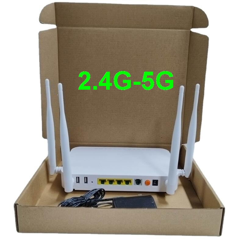 4 เสาอากาศ PT939G ต้นฉบับใหม่ XPON ONU GE 2 USB TEL HGU WIFI 2.4G & 5G Dual Band ONT EPON/GPON ...