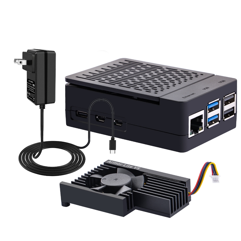 เคส 52Pi พร้อมพาวเวอร์ซัพพลาย ปรับความเร็วได้ สําหรับ Raspberry Pi 5 ...