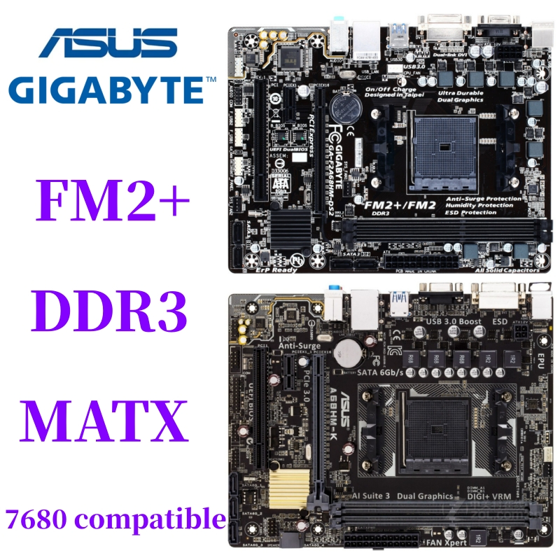 Asus/gigabyte ใช้ A68HM-K F2A68HM-S1 F2A68HM-DS2 A68 เมนบอร์ด Solid ...