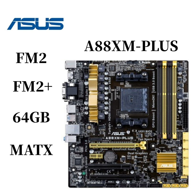 Asus/ใช ้ A88XM-PLUS A88X เมนบอร ์ ด FM2 FM2 + เมนบอร ์ ดใช ้ งานร ่ วมกับ 7860K 8750K | Shopee ...