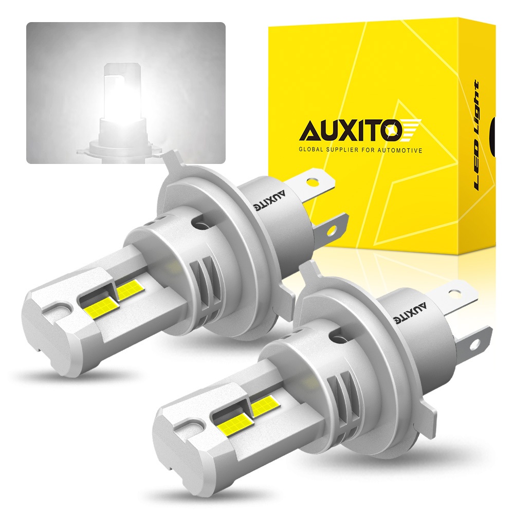 Auxito หลอดไฟหน้า LED 20000LM H4 9003 HB2 12V สว่างมาก สําหรับรถยนต์ รถจักรยานยนต์ 2 ชิ้น ...