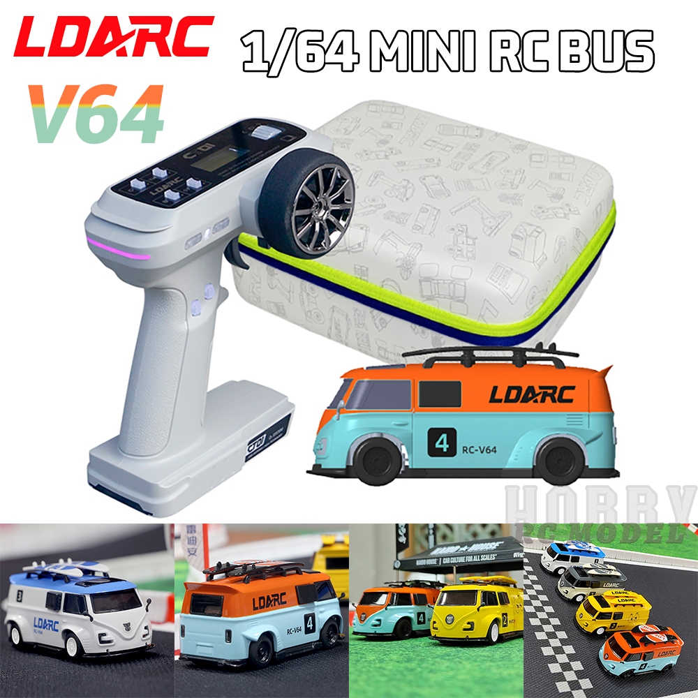 Ldarc V64 โมเดลรถบัสบังคับวิทยุไฟฟ้า 1/64 MINI RTR 2.4GHz ของเล่น ...