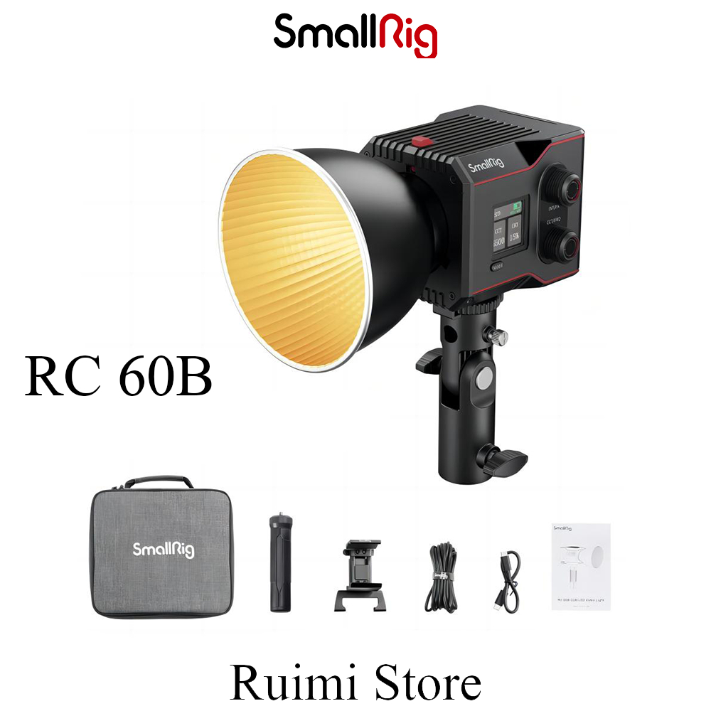 SmallRig RC 60B COB LED Video Light ไฟเติมอุณหภูมิสองสี 60W ไฟถ่ายภาพ ...