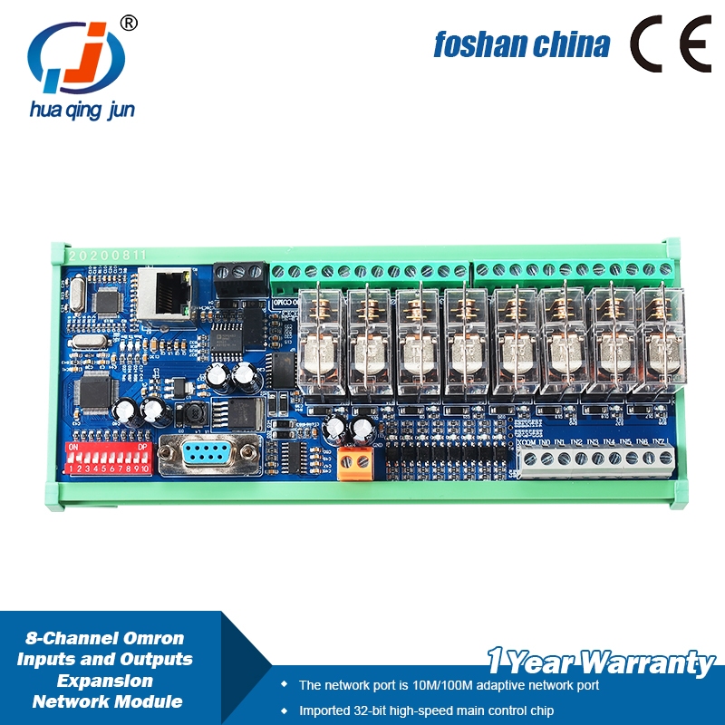 Huaqingjun โมดูลรีเลย์ 8 ช่อง RS485 232 Ethernet IO Board Modbus RTU ...
