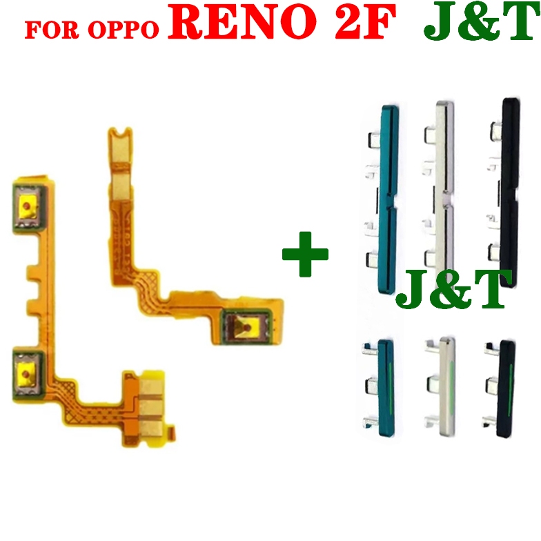 Reno2F Volume Power Switch On Off Up Down Button Flex สําหรับ OPPO Reno ...