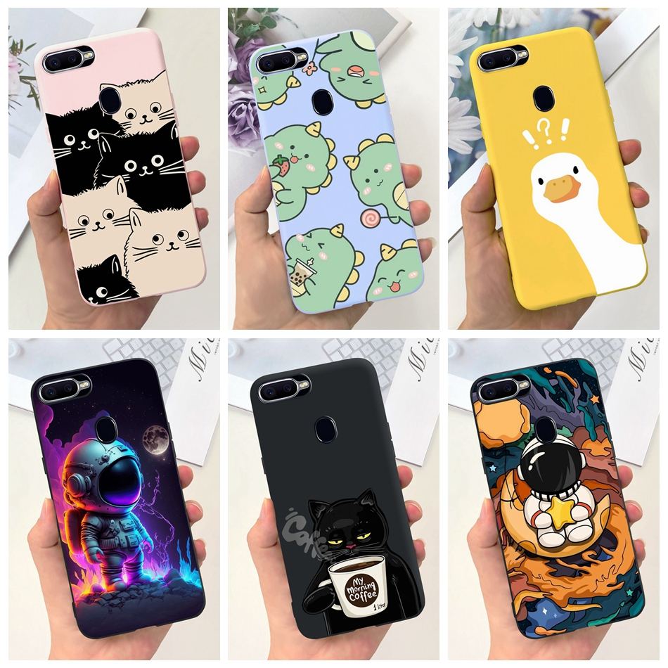 Oppo F9 / F9 Pro CPH1823 CPH1881 CPH1825 แมวน่ารัก ไดโนเสาร์ เป็ด ...