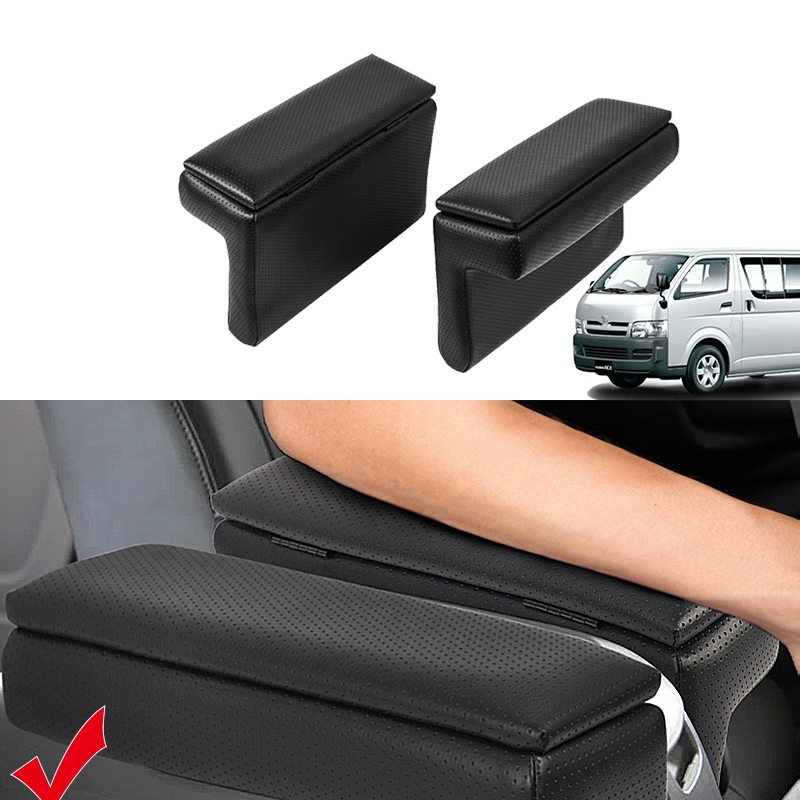 Hiace KDH200 (2004-2018) hiace commuter ventury กล่องเก็บของที่พักแขน สีดํา 2 ชิ้น สําหรับรถยนต์ ...