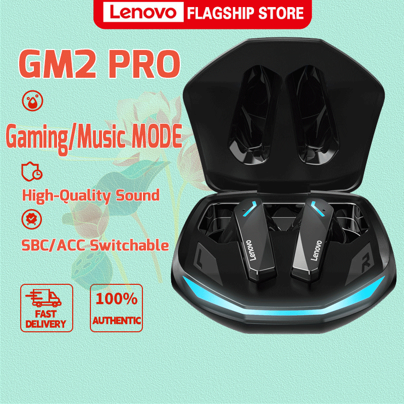 Lenovo GM2 Pro - หูฟัง tws หูฟังเกมมิ่ง Bluetooth 5.3,กันน้ำ, คุณภาพเสียง HIFI หูฟังบลูทูธ ...