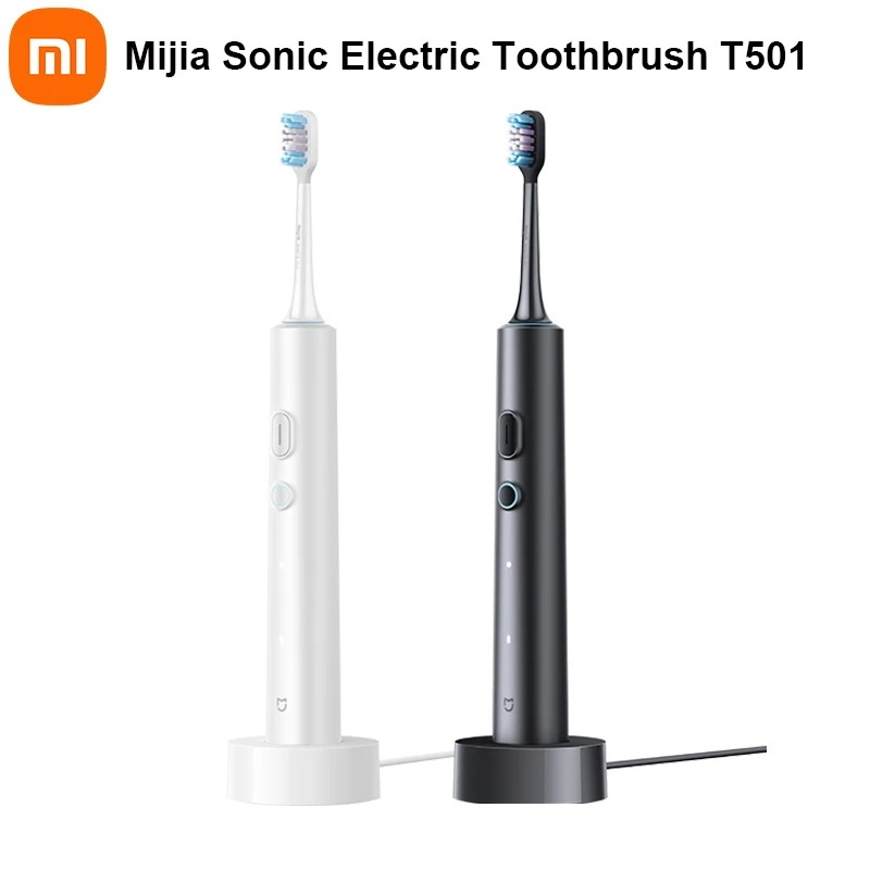 Xiaomi Mijia T501 แปรงสีฟันไฟฟ้าโซนิค ฟอกสีฟัน ทําความสะอาดช่องปาก แบบชาร์จไฟได้ กันน้ํา ...