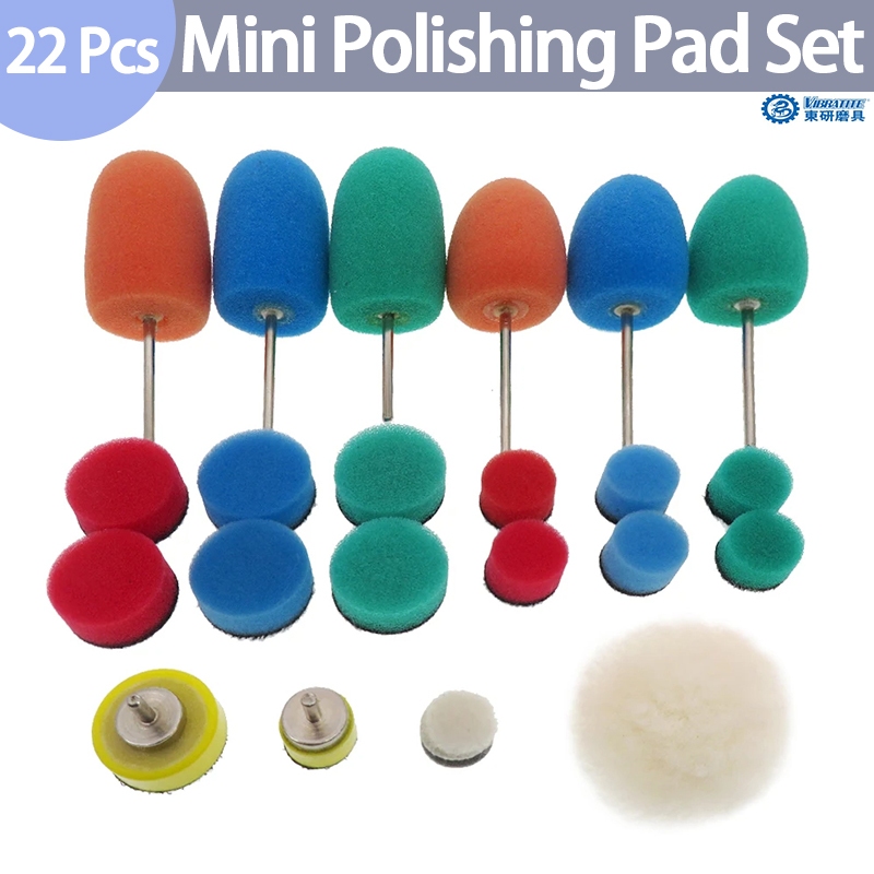 Mini Buffing Polishing Pads 22 ชิ้นรายละเอียดแผ่นขัดสําหรับรายละเอียด ...