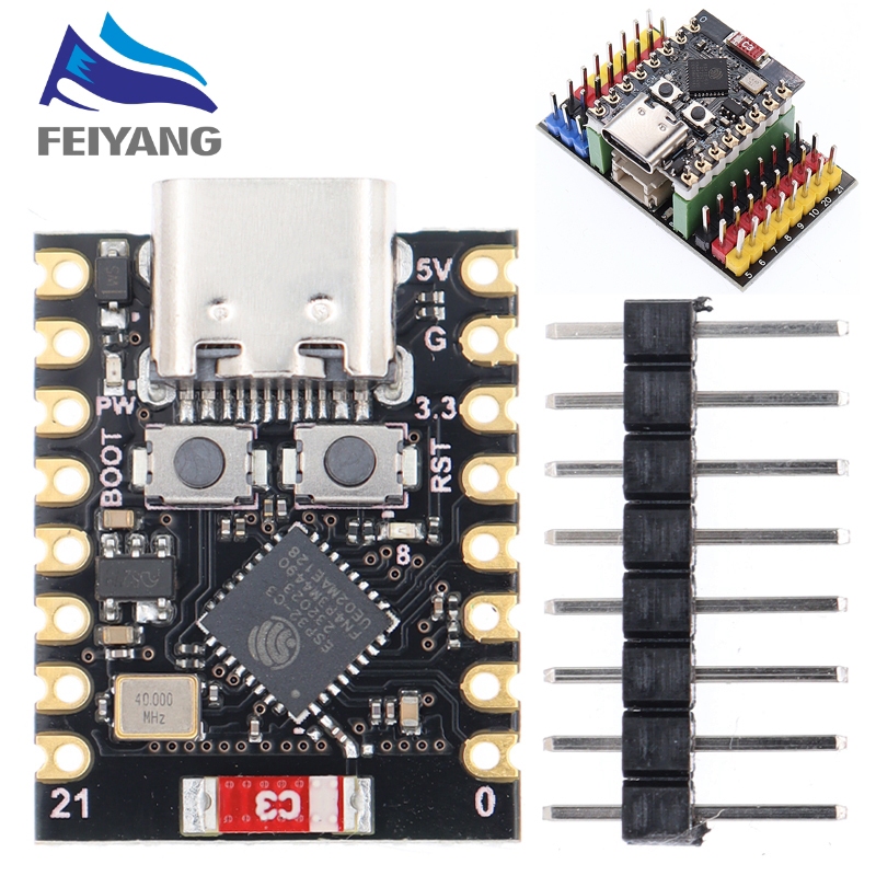 Samirob ESP32-C3 ESP32-S3 ESP32-H2 ESP32-C6 บอร์ดพัฒนา ESP32 C3 SuperMini WiFi บลูทูธ ESP32C3 ...