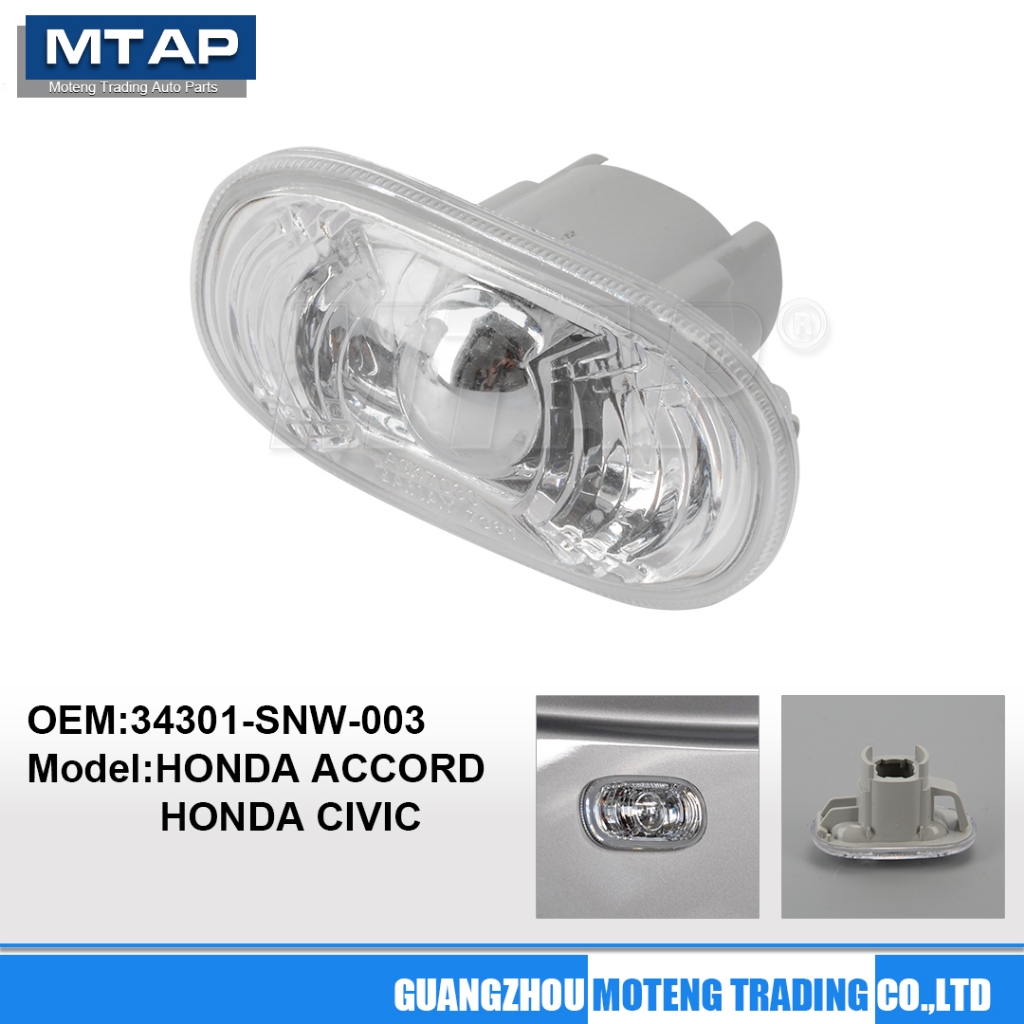 ไฟเลี้ยวด้านข้างสําหรับ Fender โคมไฟด้านข้างสําหรับ HONDA CIVIC SNA TR0 ...