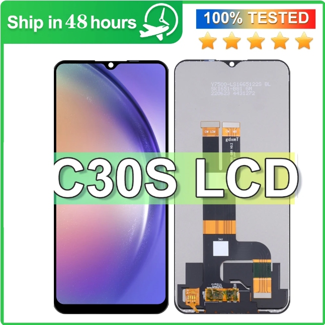 6.5 "สําหรับ OPPO Realme C30S RMX3690 จอแสดงผล LCD หน้าจอสัมผัสหน้าจอ ...