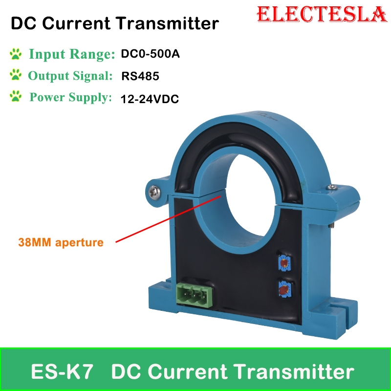Rs485 เครื่องส่งสัญญาณ DC50A 500A เซนเซอร์กระแสไฟ DC 38 มม. | Shopee ...