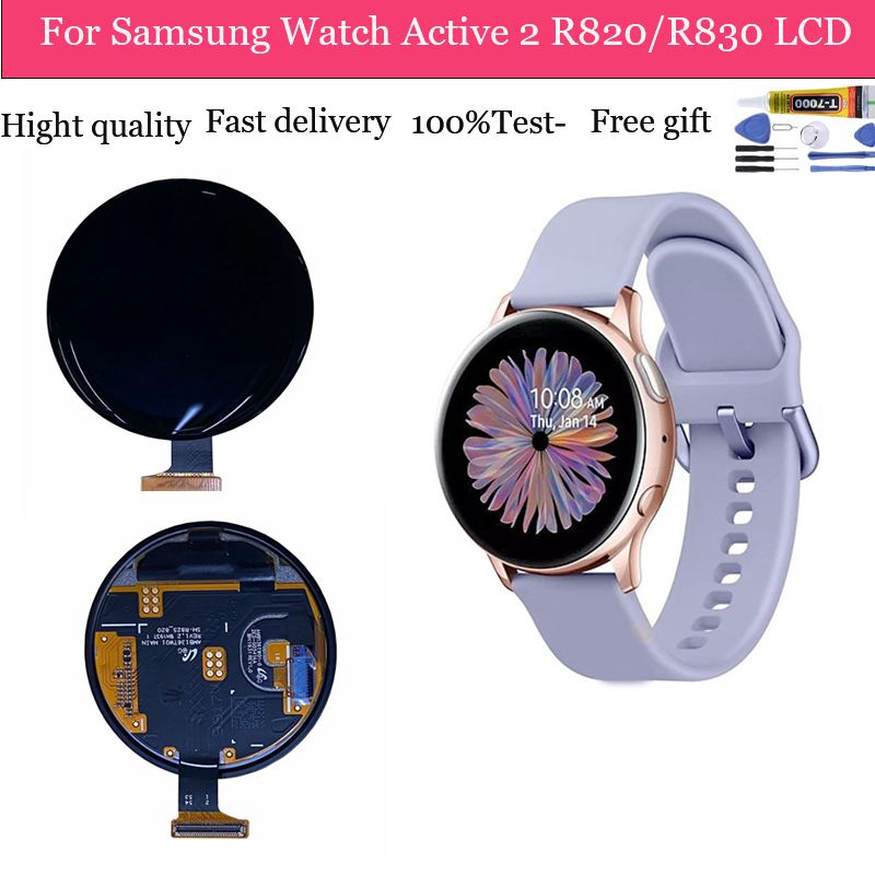 หน้าจอสัมผัส LCD ขนาด 40 มม. สําหรับ Samsung Watch Active 2 R820 44 มม. ...