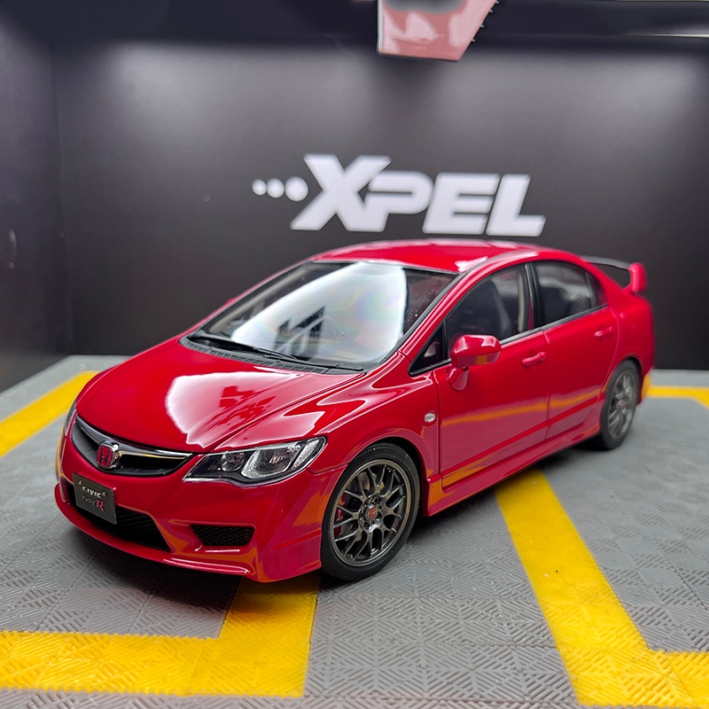 Well 1:18 Honda Civic FD2 type R โมเดลรถโลหะผสมสีแดง | Shopee Thailand
