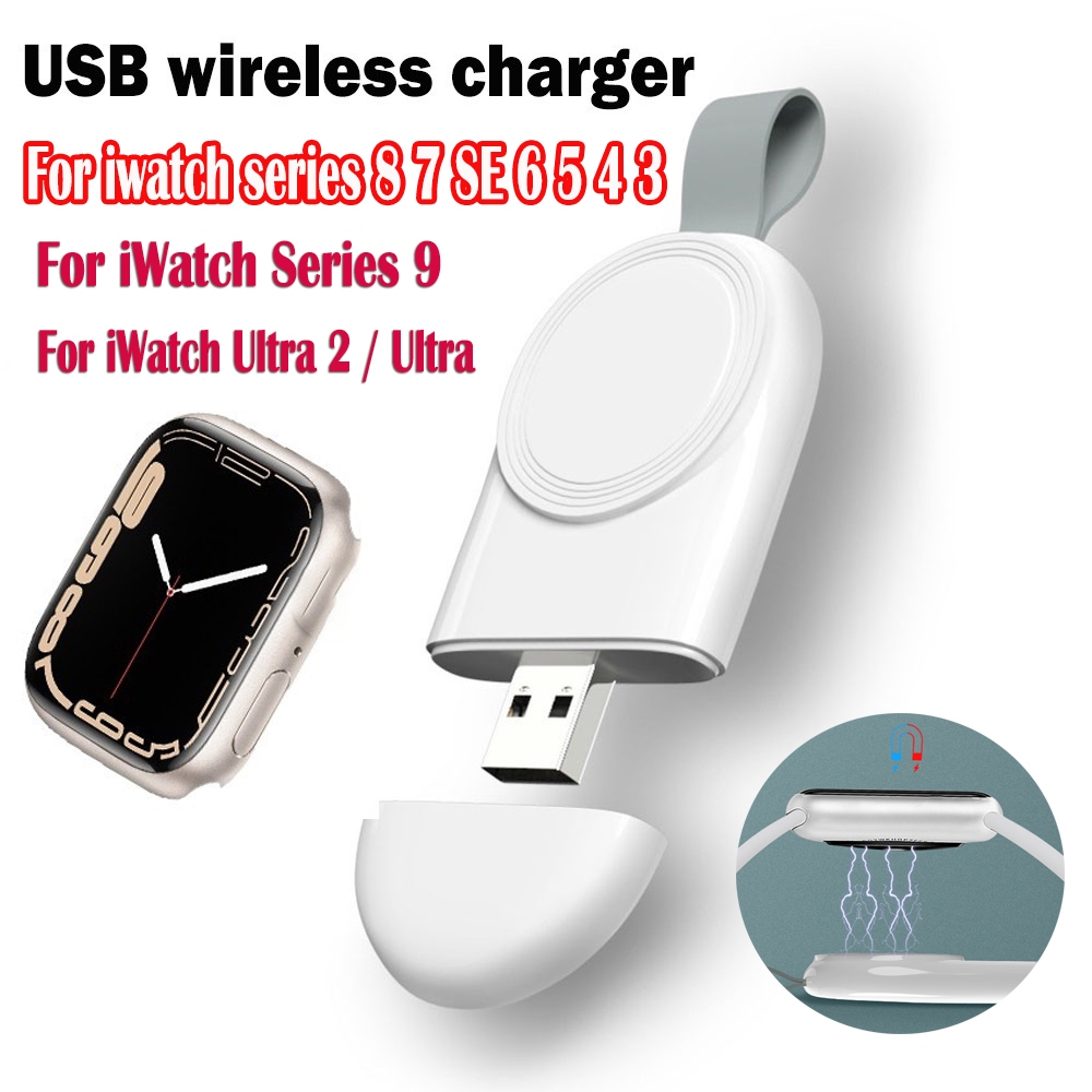 ที่ชาร์จไร้สาย iwatch series 9 8 7 41mm 45mm สายชาร์จ USB ไร้สายสำหรับ ...