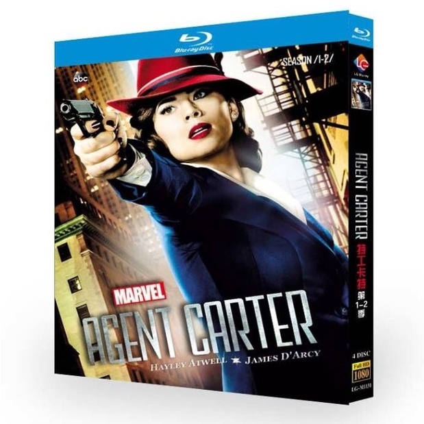 บลูเรย์ละครอเมริกัน Marvel's Agent Carter Season 1+Season 2 1080P Hobby ...