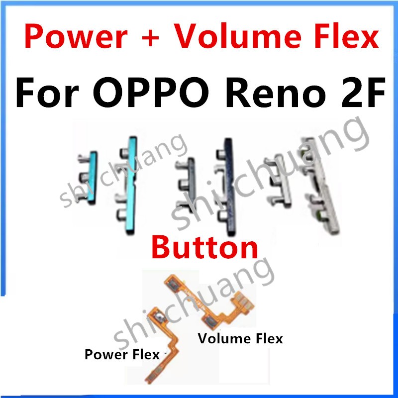 สําหรับoppo Reno 2F Reno2 Fปุ่มปรับระดับเสียงเคสโทรศัพท์ด้านข้างสวิตช์ ...