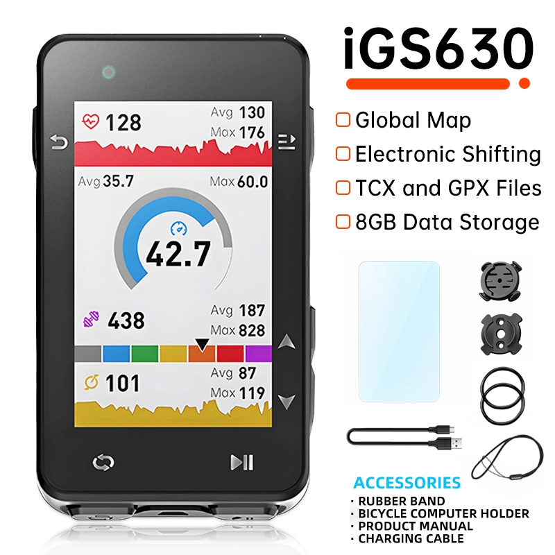 Igpsport iGS630 เครื่องวัดความเร็ว GPS ไร้สาย 2.8 นิ้ว สําหรับรถจักรยาน | Shopee Thailand
