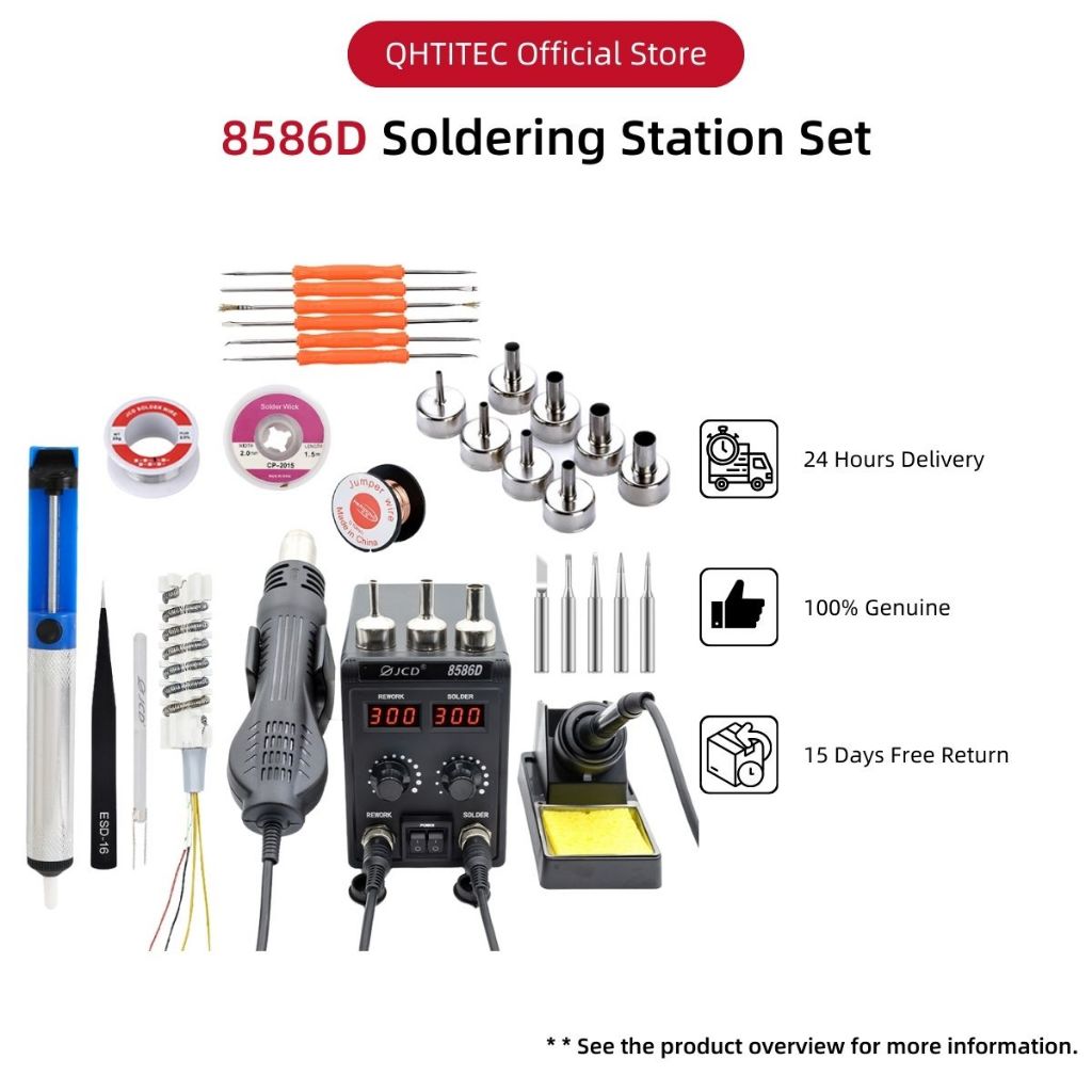 Jcd 8586D 700W สถานีความร้อนขั้นต้น PCB สถานีบัดกรี BGA หัวแร้งเชื่อม ...