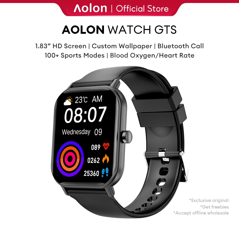 Aolon GTS 2024 1.83 นิ้ว สมาร์ทวอทช์ นาฬิกาออกกำลังกาย 100+ โหมดกีฬา ...