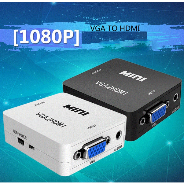 Vga เป็น HDMI รองรับ 1080P HD VGA2ตัวแปลง HDMI VGA เป็น HDMI | Shopee ...