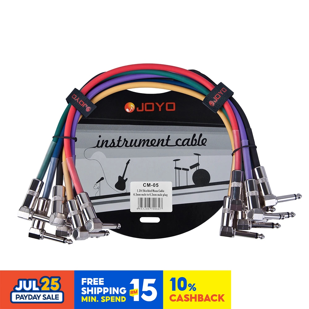 ⭐⭐⭐Joyo CM-05 สายเคเบิลเอฟเฟคกีตาร์ 6.35 มม. เป็น 6.35 มม. เสียงรบกวน ...