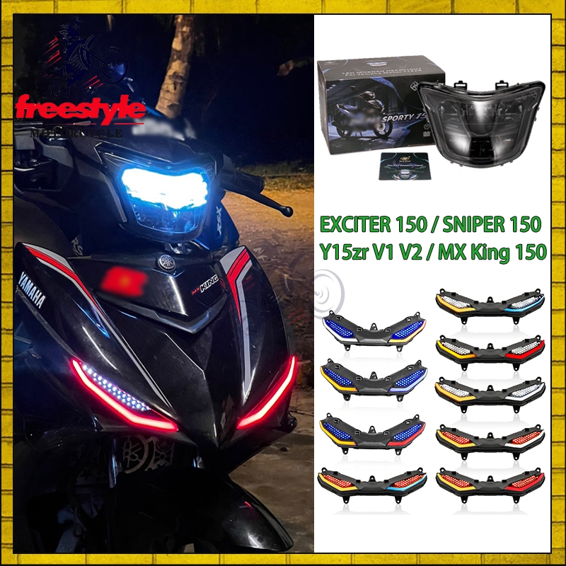 ไฟหน้า LED 2 ชั้น สําหรับ YAMAHA Exciter 150 EX150 Y15 Y15ZR V1 Sniper ...