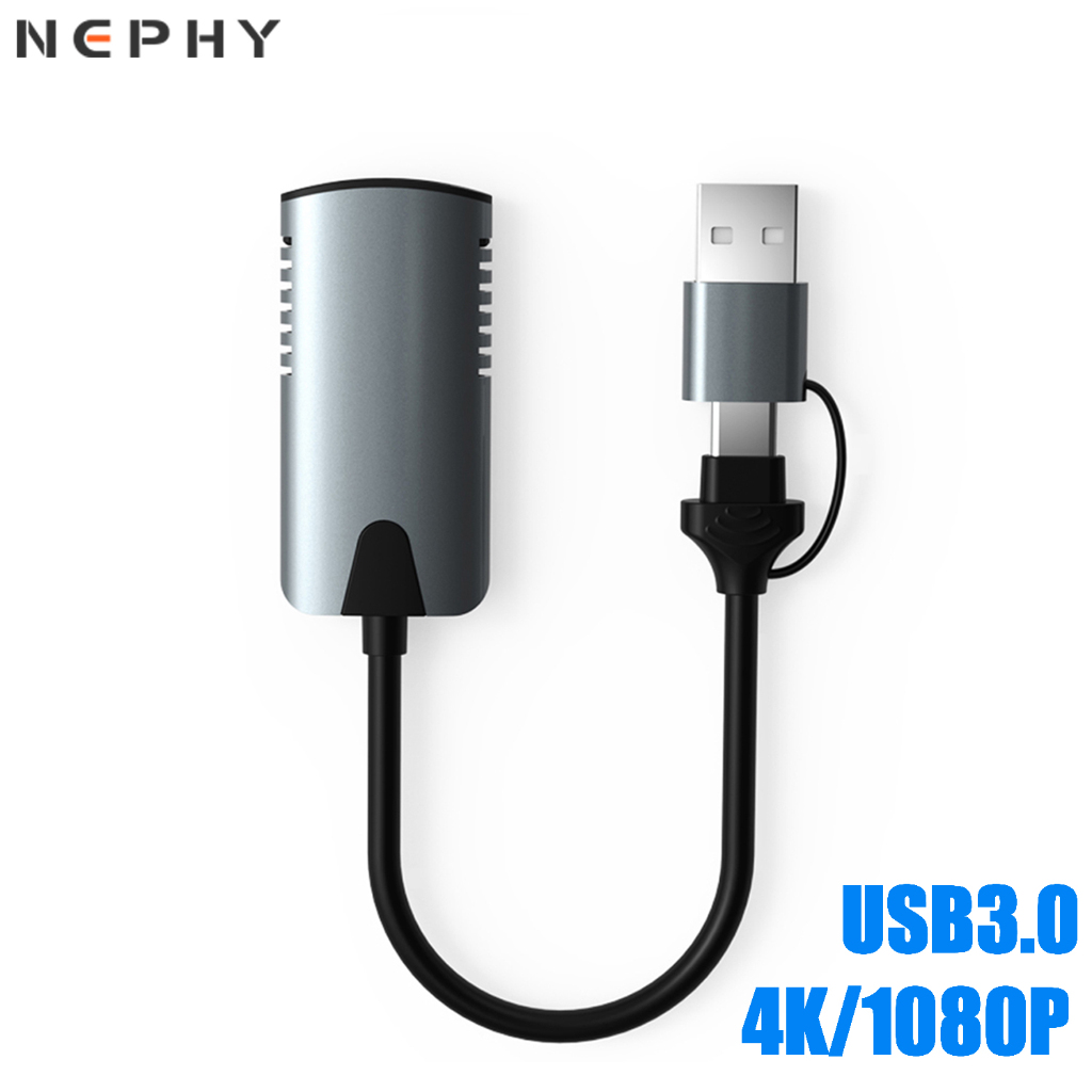 การ์ดจับภาพวิดีโอเกม USB 3.0 Type C เป็น HDMI 4K 1080P สําหรับ PS4 PS5 ...