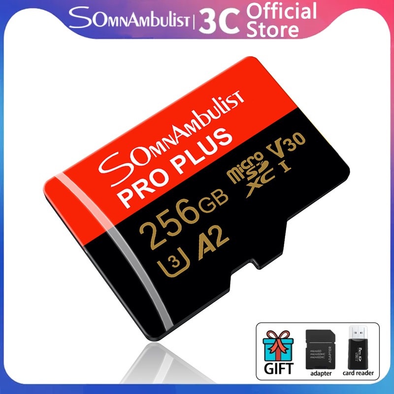 Somnambulist การ์ดหน่วยความจํา microSD 64GB 32GB 128GB 256GB A2 V30 SD ขนาดเล็ก สําหรับโทรศัพท์ ...