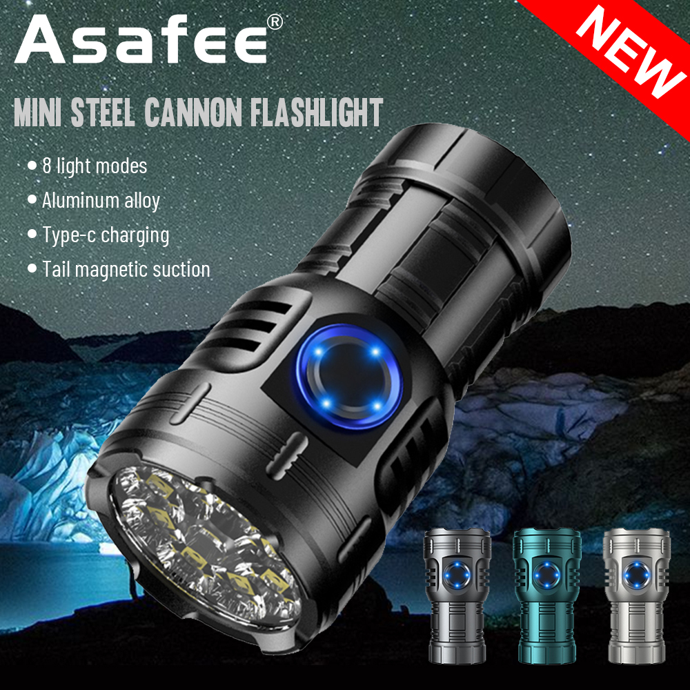 Super Bright Torchlight 3000LM F80 ไฟฉายกลางแจ้ง 8 * XPG LED Night ตก ...