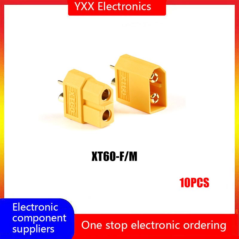 ของแท้ ปลั๊กเชื่อมต่อแบตเตอรี่ลิเธียม XT60-F/M (ตัวเมีย/ตัวผู้) 10 ชิ้น ...