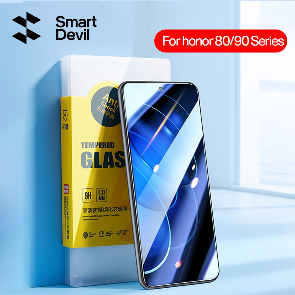 SmartDevil ฟิล์มกระจกนิรภัยกันรอยนิ้วมือ 2.5D HD กันรอยนิ้วมือ สําหรับ Huawei Honor 80GT 80Pro ...
