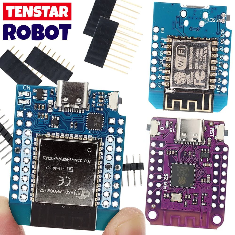 บอร์ดไมโครไพธอน ESP32 S2 Mini D1 Mini ESP8266 CH340 ESP32-S2FN4R2 4MB FLASH 2MB PSRAM สําหรับ ...