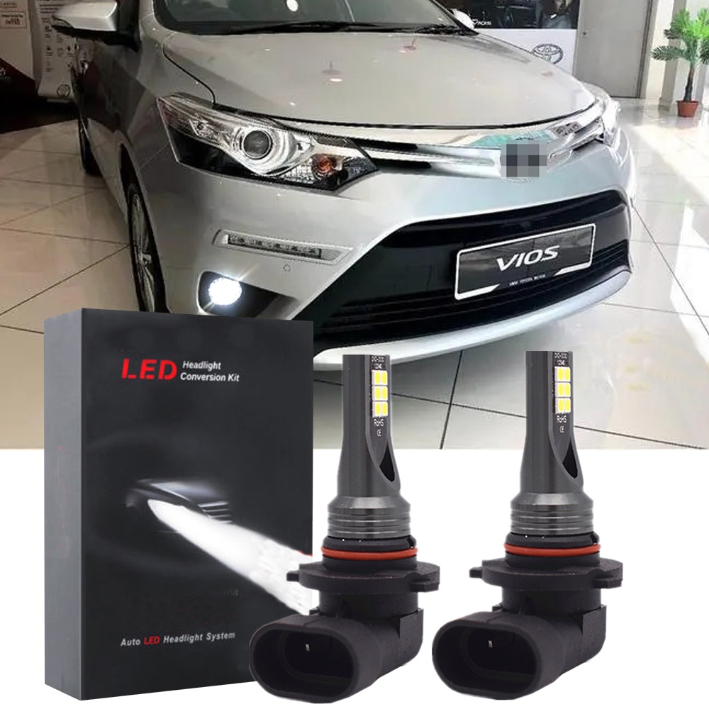 สําหรับTOYOTA VIOS gen4 2017 2018 2019 2020 2PCสีขาว 12-32V 6000K LED ...