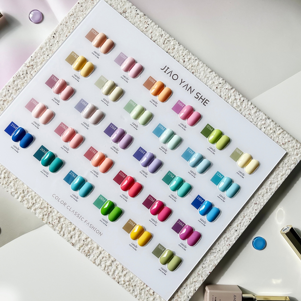พร้อมส่ง JYS 30 สี สีมาการอง สีทาเล็บเจล (JIAO YAN SHE) สีเจล ยกเซต เซต ...