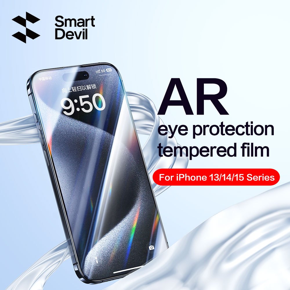 SmartDevil AR ฟิล์มกระจกนิรภัยกันรอยหน้าจอ HD กันฝุ่น ลดแสงสะท้อน สําหรับ iPhone15 15ProMax 14 ...