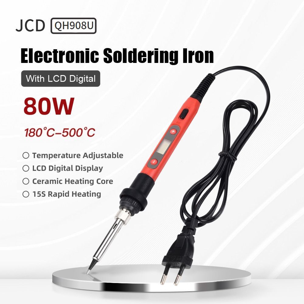 JCD 80W หัวแร้ง QH908U การออกแบบอุณหภูมิที่ปรับได้ เครื่องมือบำรุงรักษาการเชื่อมอิเล็กทรอนิกส์ ...