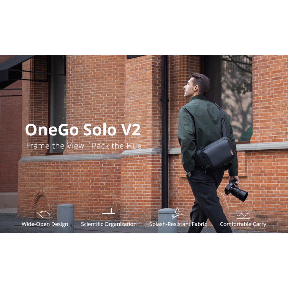 【ร้านค้าอย่างเป็นทางการ】PGYTECH OneGo Solo V2 สีดำ 4/6/10L กระเป๋ากล้อง Mirrorless กระเป๋าอก ...