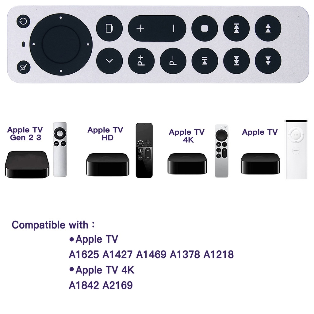 🔥remote รีโมททีวี FOR Apple Smart TV+TV BOX A1625 A1427 A1469 A1378 ...
